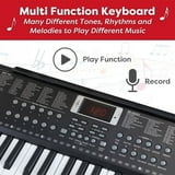 Electric Keyboard Set with Microphone and Built In Speakers- Portable ...