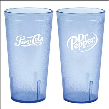 Pepsi Cola Blue Plastic Tumblers Cups 24-Ounce Restaurant Grade Cups ...
