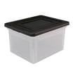 Advantus Legal/Letter Size File Tote Storage Box with Lid, Plastic ...
