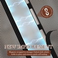 Black Retractable Screen Door Fits Door Size 72" x 82" for Patio ...