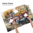 1000 PCS Pumpkin Sunflower Red Pickup Jigsaw Puzzles 1000 Pieces ...