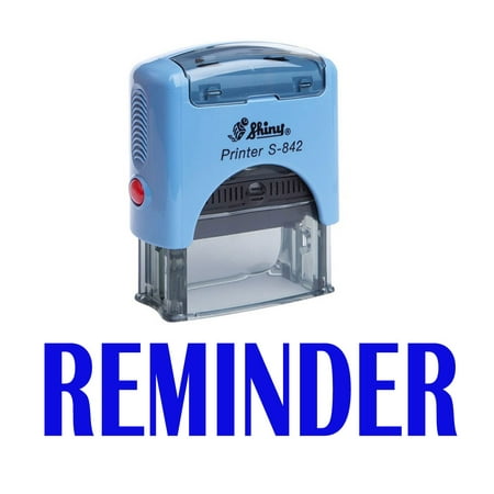 REMINDER Self Inking Rubber Stamp Custom Shiny Office Stationary Stamp ...