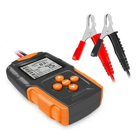 Smilepp Car Battery Tester LCD Digital Vehicle Test Analyzer Portable ...