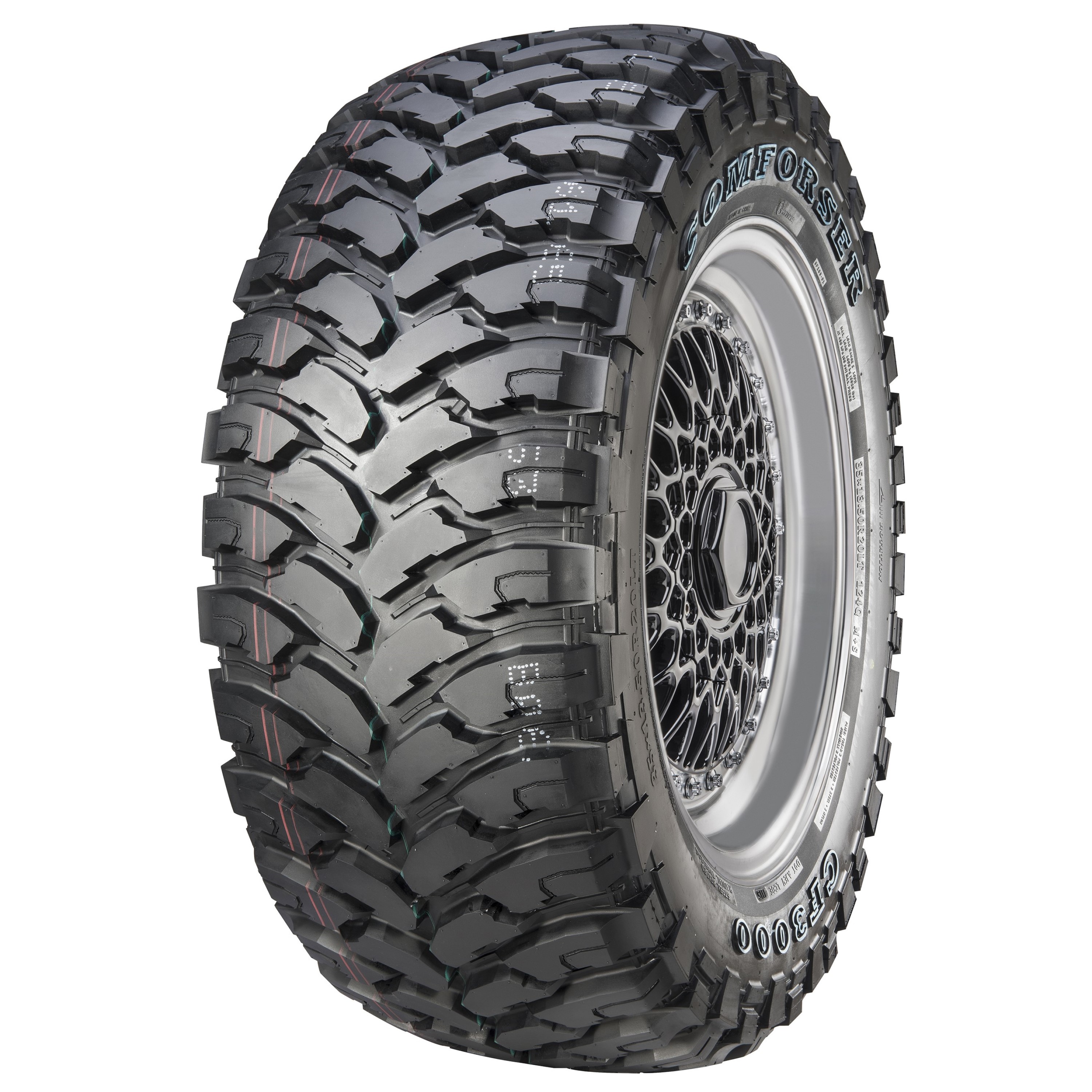 Comforser CF3000 E Rated 10 Ply Mud M T 33X12 50R22 LT 109Q Tire Comforser CF3000 E Rated 10 Ply Mud M T 33X12 50R22 LT 109Q Tire