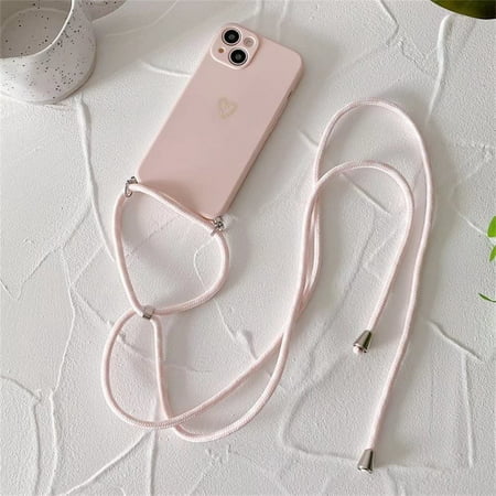 Compatible with iPhone 7/8 Case with Neck Strap Crossbody Chain Lanyard ...