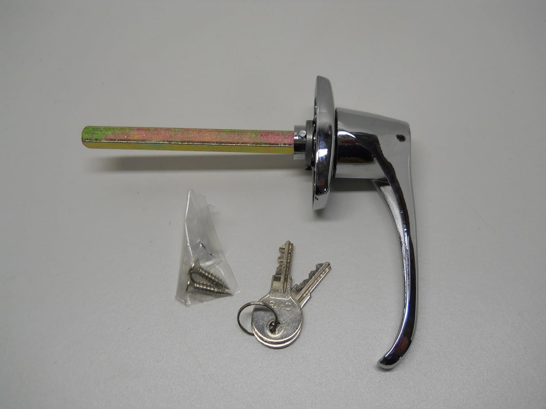 Truck Cap Cover Shell Topper Window L-Handle Lock Kit / Chrome / Single ...