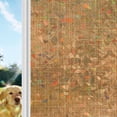 Burnt Orange Solid Window Privacy Film Minimalist Cloth Sunset Orange ...