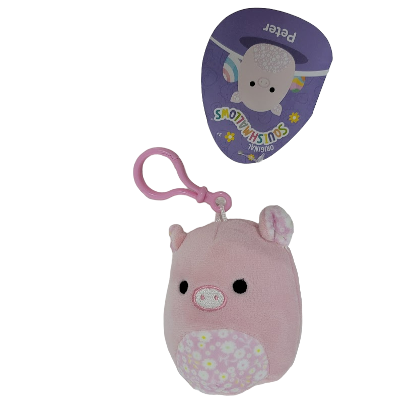 Squishmallows Official Kellytoys 3.5 Inch Peter the Pink Pig Floral ...