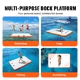 SKYSHALO PVC Inflatable Heavy Floating Dock 6inches 8ft 5ft - Walmart.com