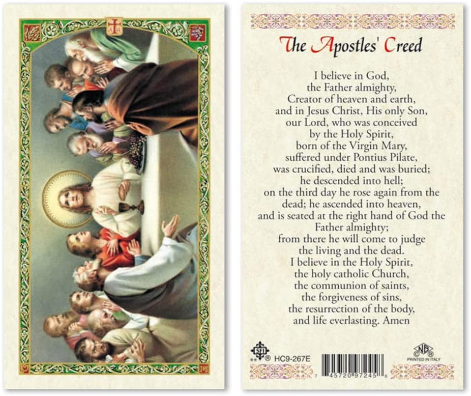 The Apostles' Creed Laminated Prayer Cards - Pack of 25 - Walmart.com