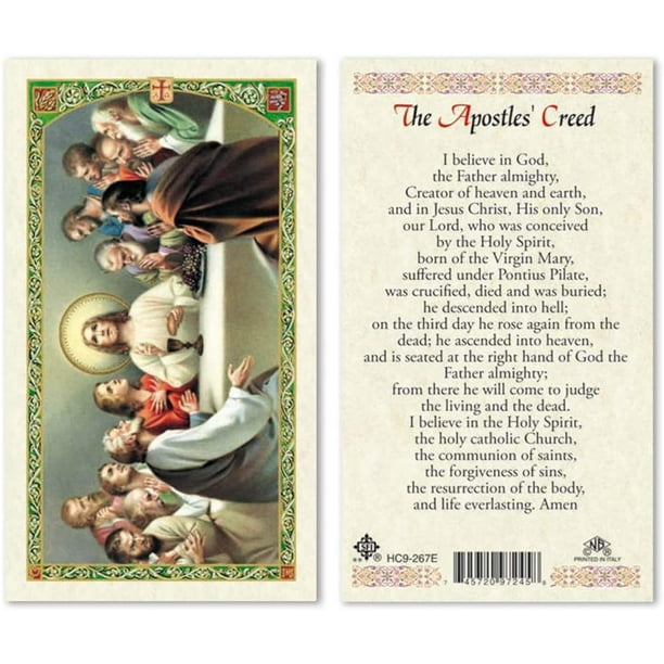 The Apostles' Creed Laminated Prayer Cards - Pack of 25 - Walmart.com