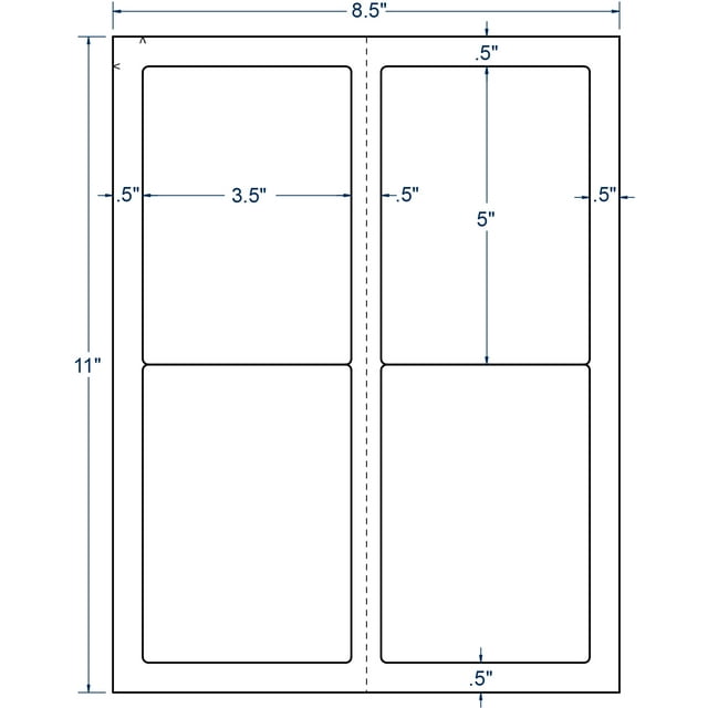 Compulabel 340782, 3-1/2" x 5" Laser/Inkjet Shipping Labels (1000 ...