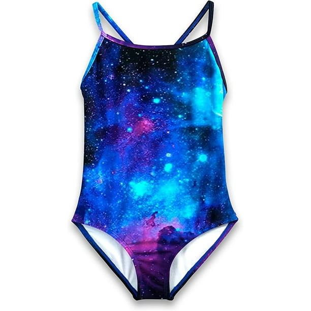 CinCili Girls' Swimwear Swimsuit Printed Thin Strap Athletic Team ...