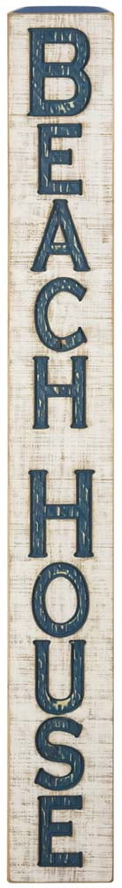 Primitives Jumbo Vertical Beach House Carved Sign - Walmart.com