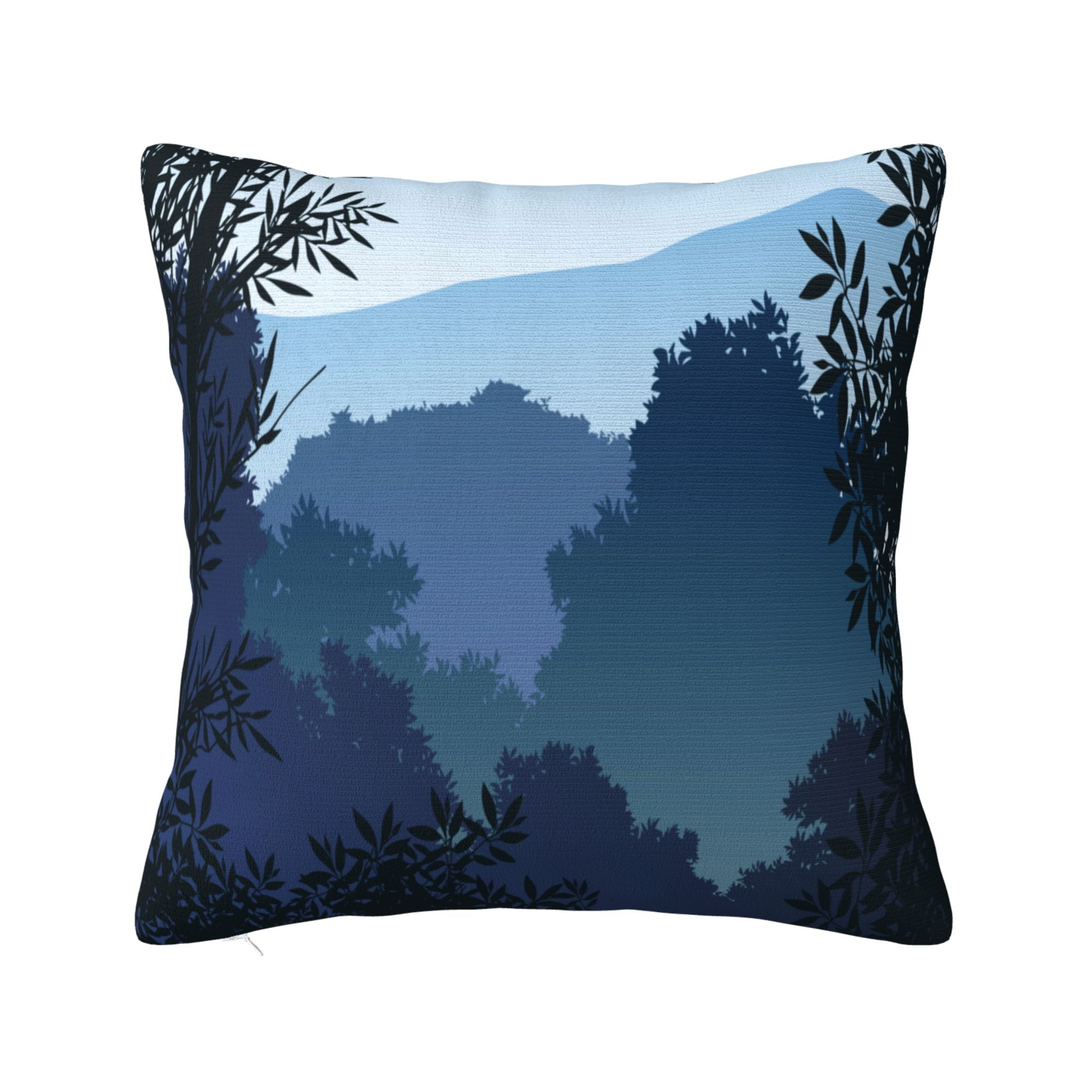 ZICANCN Decorative Throw Pillow Covers , Forest Winter Tree Couch Sofa ...