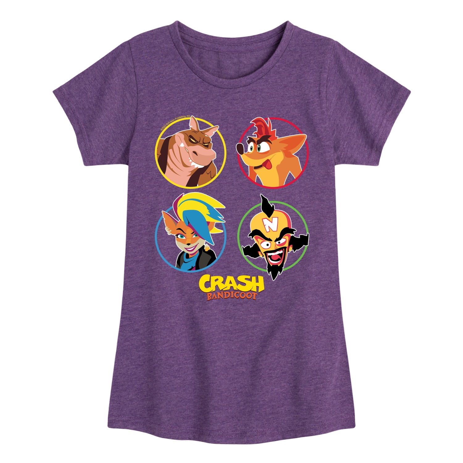 Crash Bandicoot - Crash Character Group - Toddler And Youth Girls Short ...