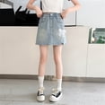 Afdoent Girls Shorts Casual Soft Stretch Elastic Waist Comfortable ...