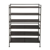 Seville Classics 3-Tier Stackable Shoe Storage Rack, Resin Slat Metal ...