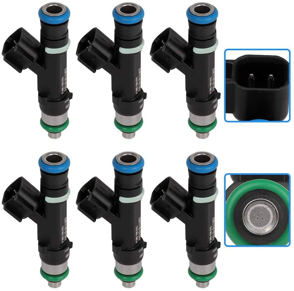 Fuel Injectors ECCPP 6pcs 4 Holes Fuel Injector Kit 0280158075 fit for ...