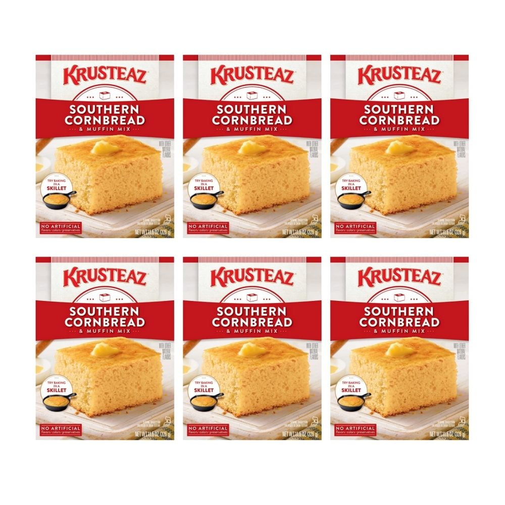 (6-Pack) Krusteaz Southern Cornbread and Muffin Mix, 12 oz - Walmart.com