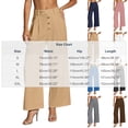 AHTJRT Dress Pants for Women Button Down Wide Leg Formal Work Office ...