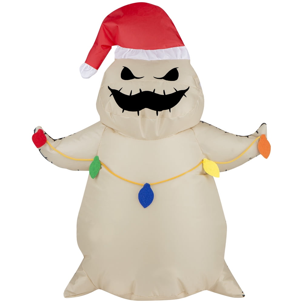 Nightmare Before Christmas Oogie Boogie with Santa Hat - Walmart.com