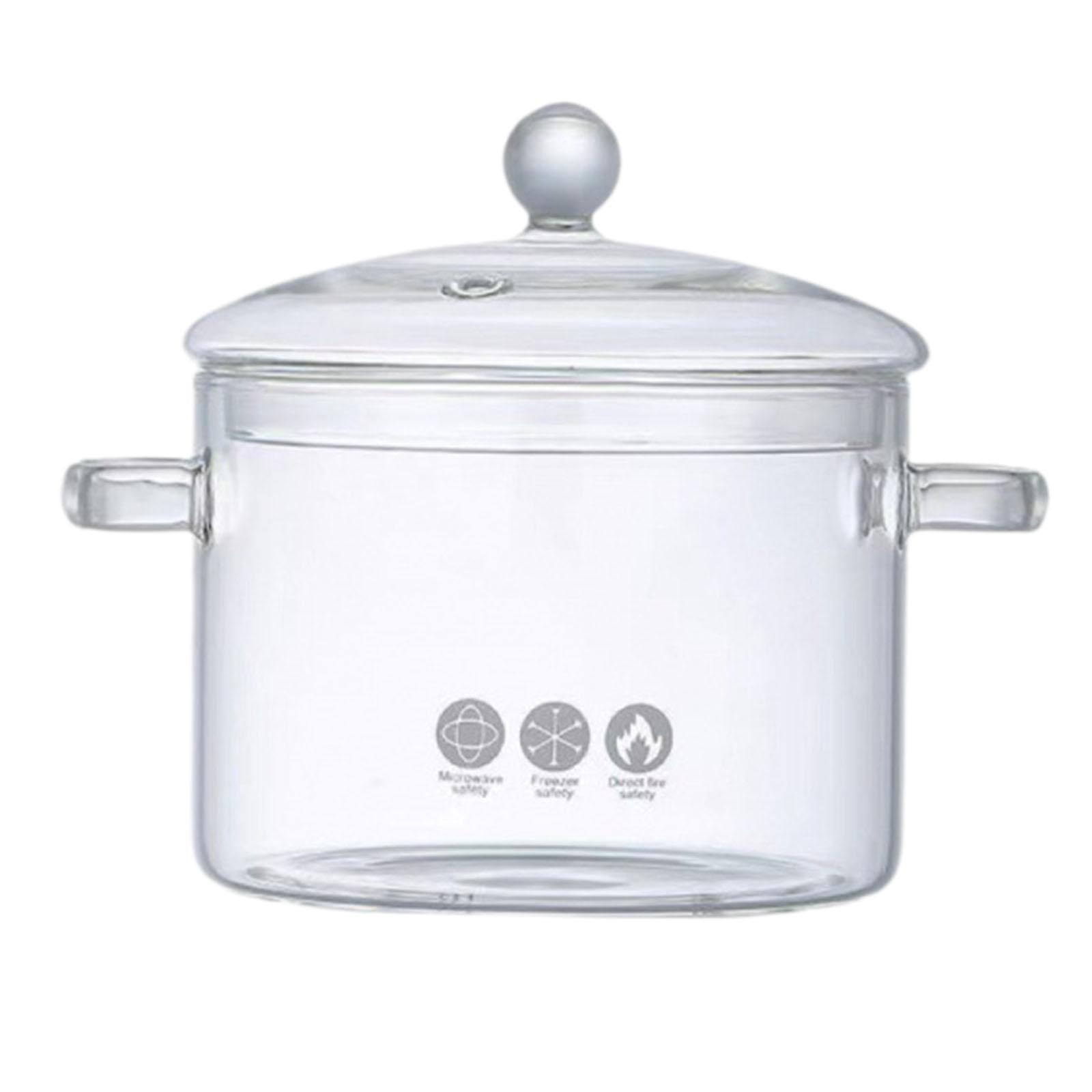 Click here for Jifeng Glass Cooking Pot With Lid Double Handle St... prices