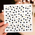 3drose, Black and Gold Sparkle Shiny Glitter Polkadot Confetti Pattern ...