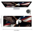 Heduofu American Flag and Bald Eagle Mouse Mat Pad Mousepad 31.5x11.8 ...