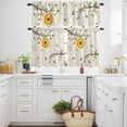 Bees Honeycomb Kitchen Curtains and Valances Set, Branch Spring Floral ...