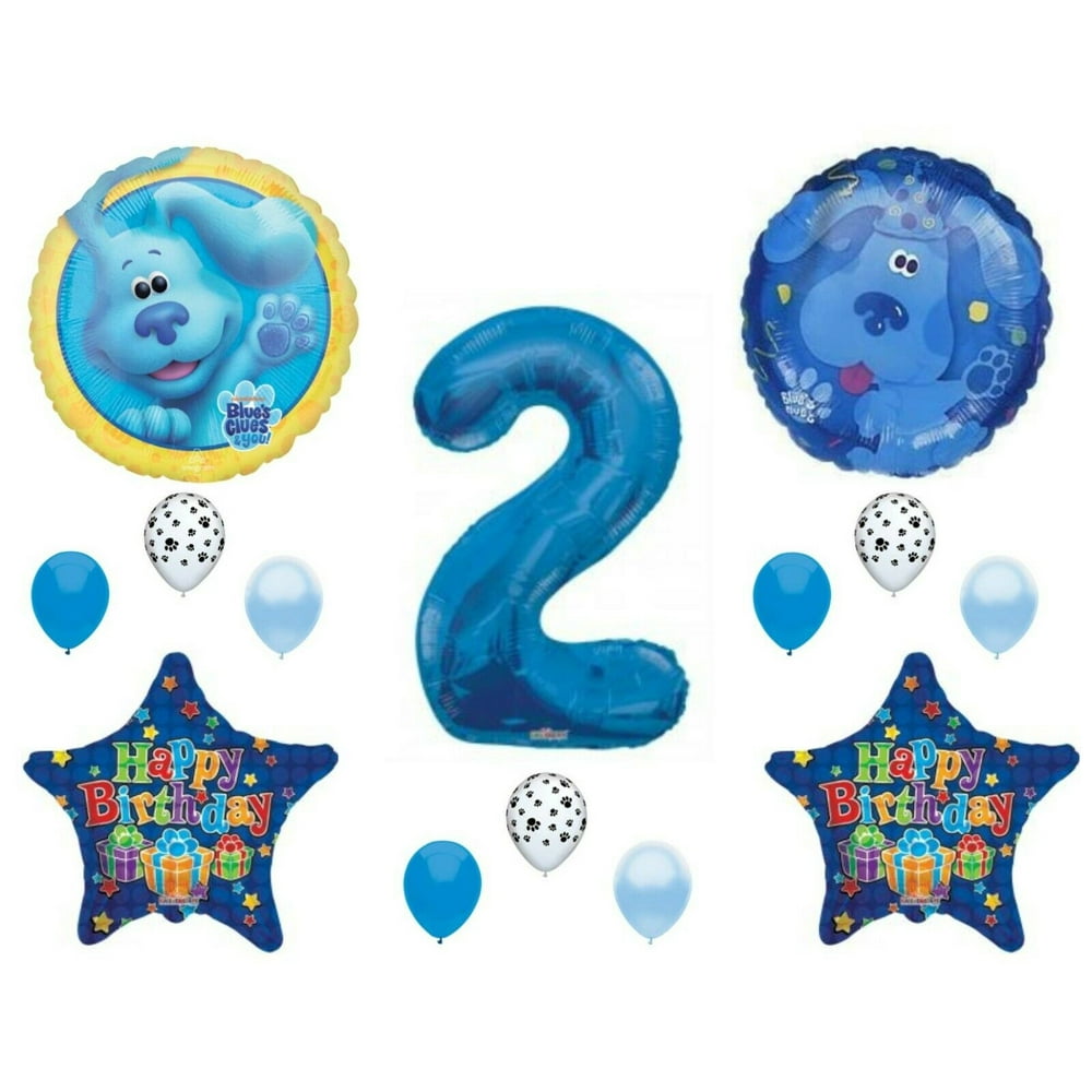 NEW! BLUES CLUES 2nd Second Birthday Party Balloons Decorations ...