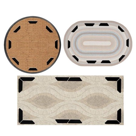 10pcs Self Adhesive Rug Grippers Anti-Slip Carpet Stickers Removable ...