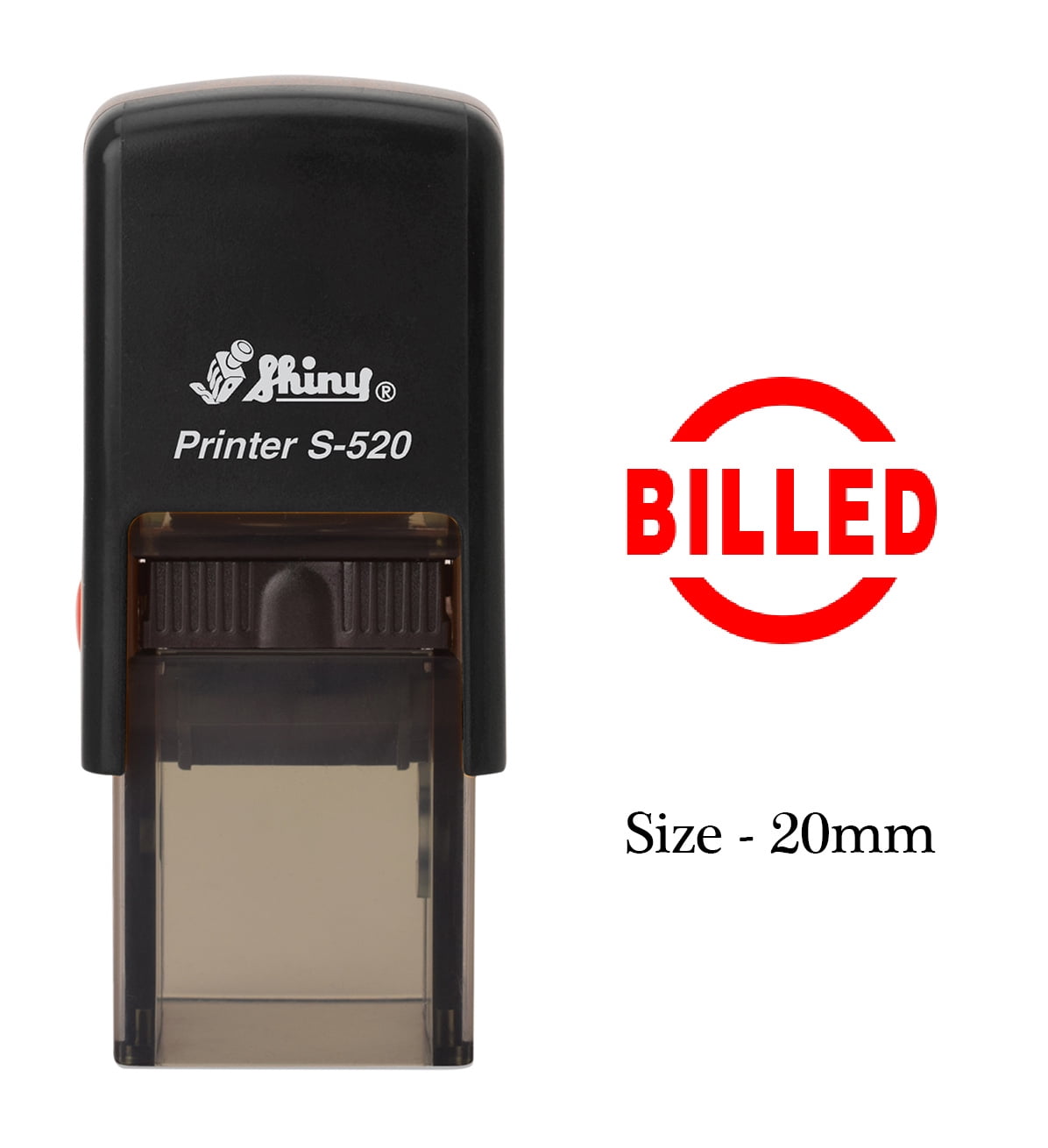 Billed Rubber Stamp Shiny S-520 Office & Commercial Self Inking ...