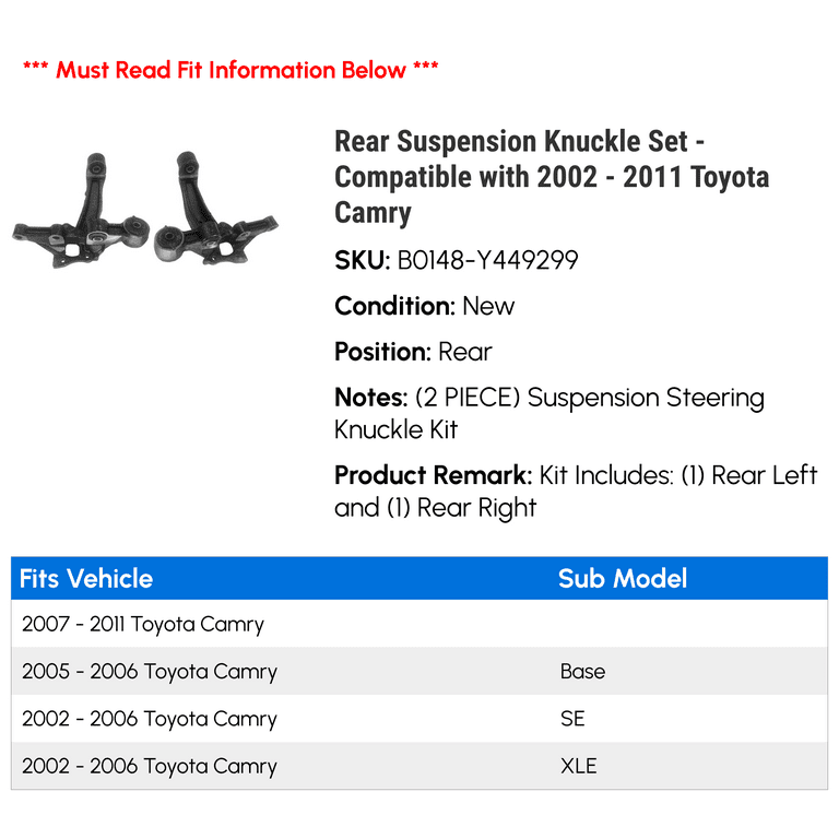 Toyota Rear Suspension Diagram