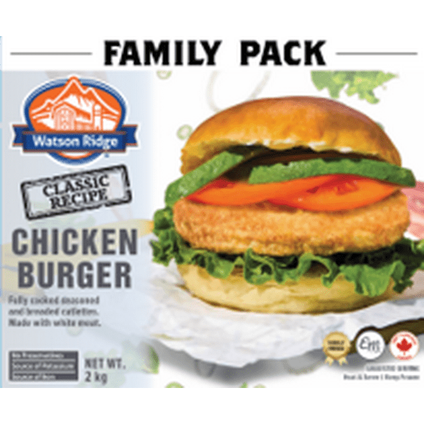 Watson Ridge Family Pack Burgers 2kg - Walmart.ca