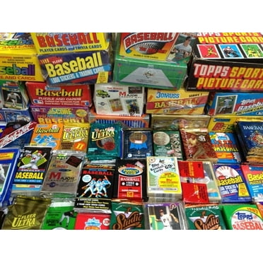 Vintage MLB Unopened Baseball Cards Packs - Collectible Trading Sports ...