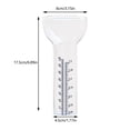 Gytml Clear Glass Rain Gauge Outdoor Rainfall Measuring Cup Dual Scale ...