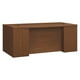HON Foundation Breakfront Desk Shell Bow Front, 72w x 42d x 29h, Shaker ...