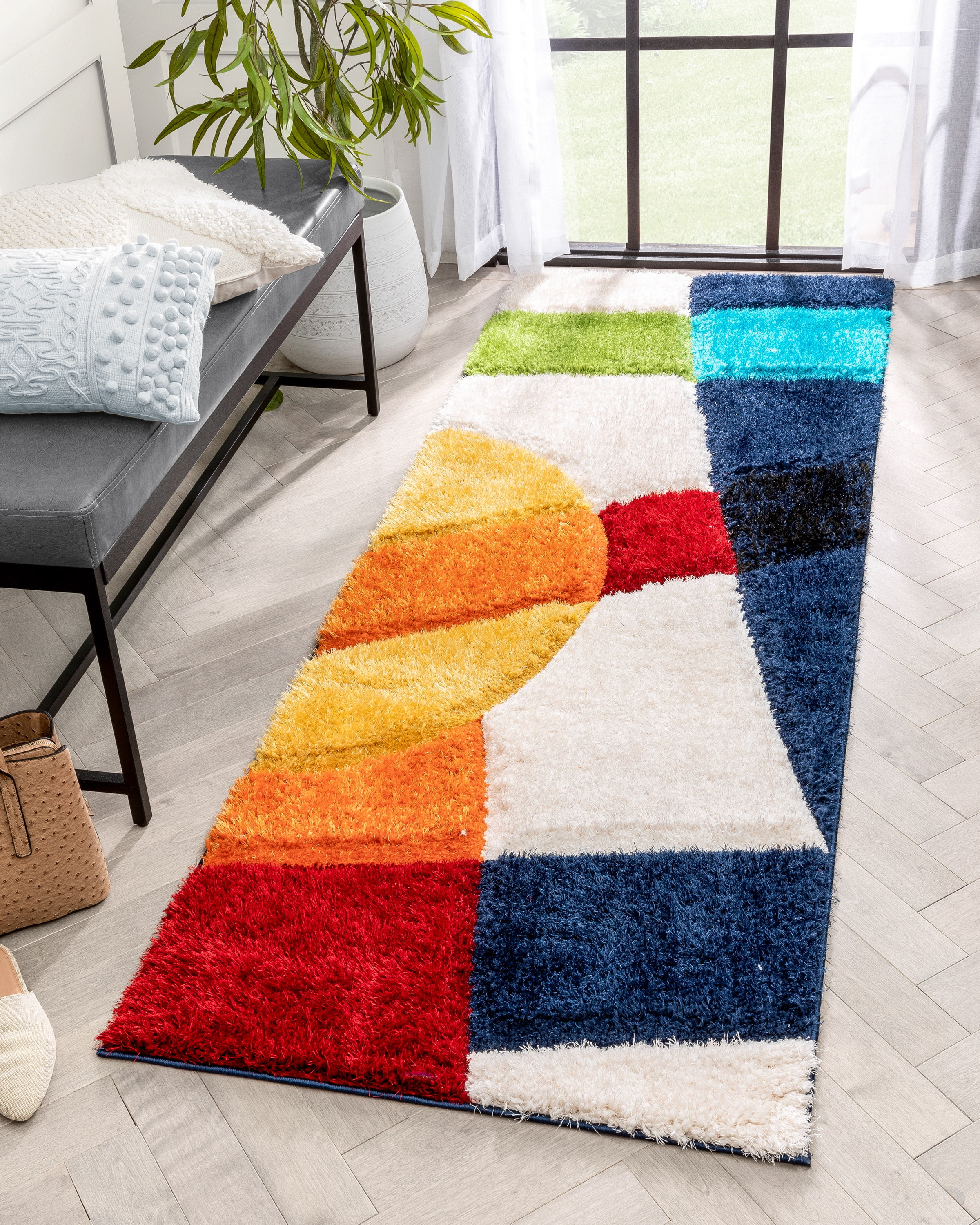 Well Woven Lolly Remi Contemporary Geometric Boxes Multi 2'7" x 7'3 ...