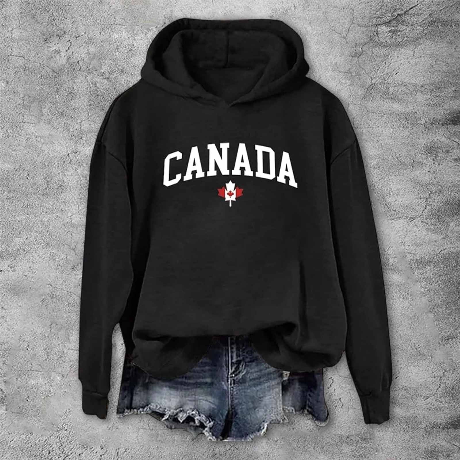 Click here for Prime Picks Apparel Canada Maple Leaf Sweatshirt F... prices