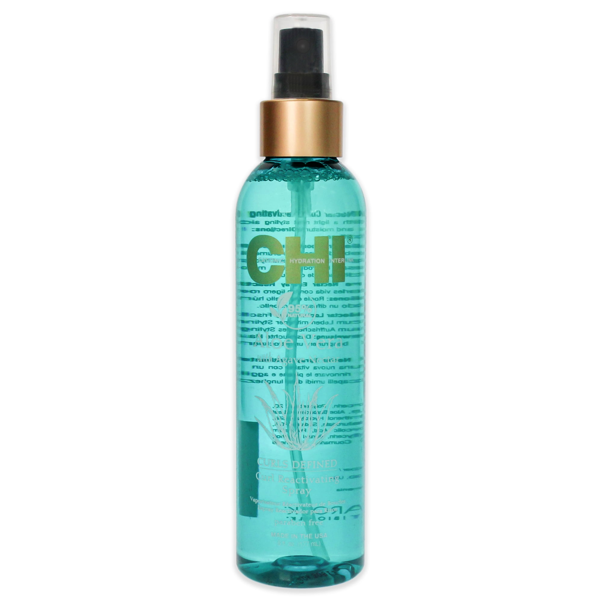 Spray para el Cabello CHI Spray Reactivador de Rizos de Aloe Vera 6 oz ...