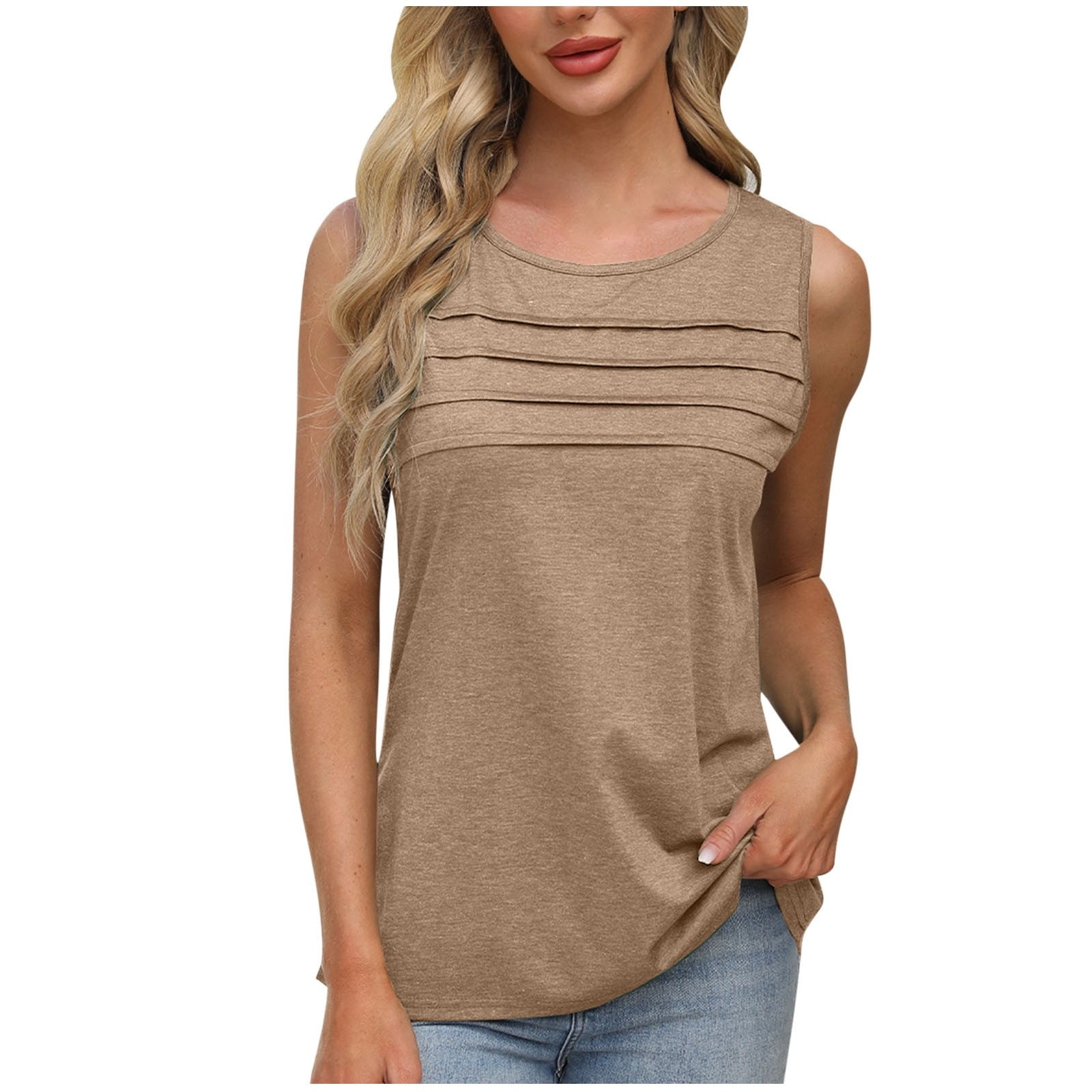 Click here for Yanlir Ladies Summer Solid Color Crew Neck Camisol... prices
