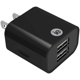iEssentials IEN-AC22A-BK 2.4-Amp Dual USB Wall Charger (Black ...