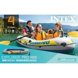Intex Inflatable Explorer Pro 400 Four-Person Boat with Oars and Pump ...