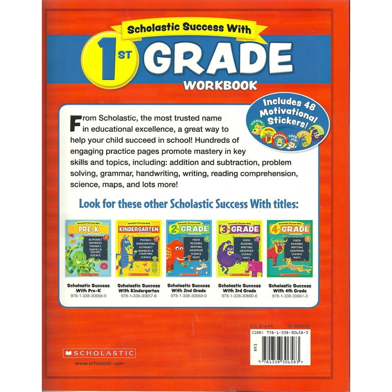 Scholastic Success With: 1st Grade Workbook Bargain Book, 43% OFF