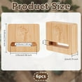 6Pcs Bamboo Embroidery Hoops Display Stand Rectangle with Flower ...