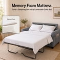 Huisenitre 57.1 inch Pull Out Sofa Bed with Memory Foam Mattress for ...