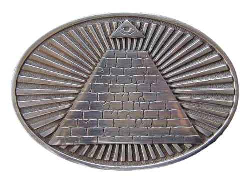 Great Seal Pyramid with Eye Of Horus Novelty Belt Buckle - Walmart.com