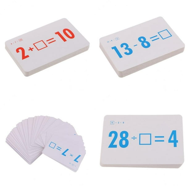 144 x Tarjetas Flash Suma, Resta, Multiplicación y División para ...