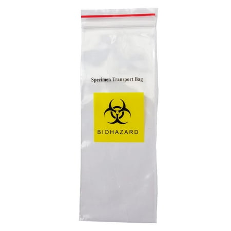 Seadasyoon 1000Pcs 2X5.5In Biohazard Specimen Bags,Laboratory Sample ...